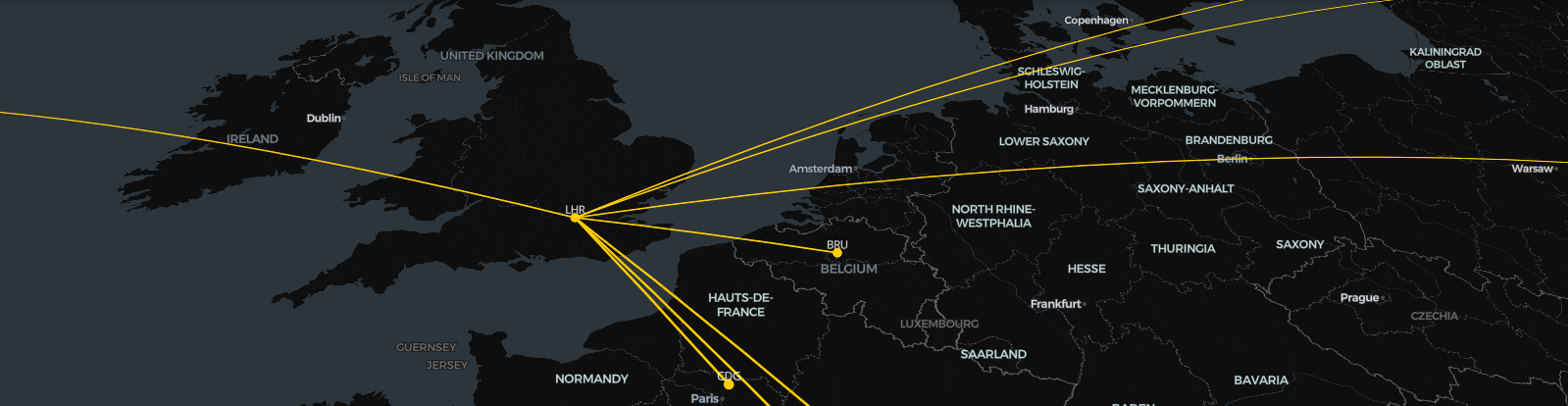 Route Mapper - Airline & Airport Network Route Maps